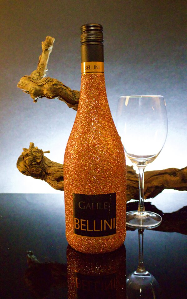 Hugo Bellini frizzante peach - Glitterwijn.nl